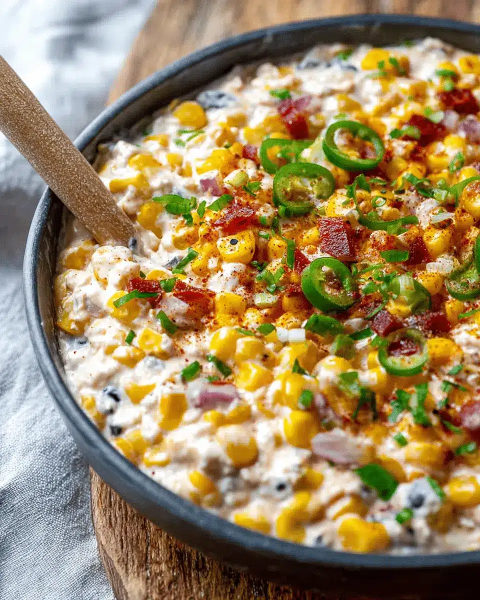 Easy Fiesta Corn Dip Recipe for a Crowd - Mommy Tasty