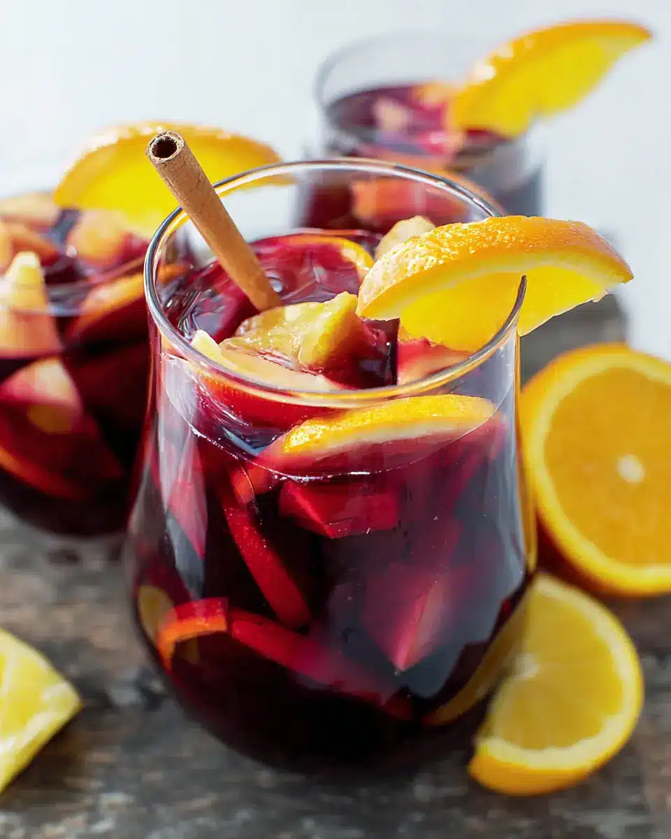easy traditional red sangria